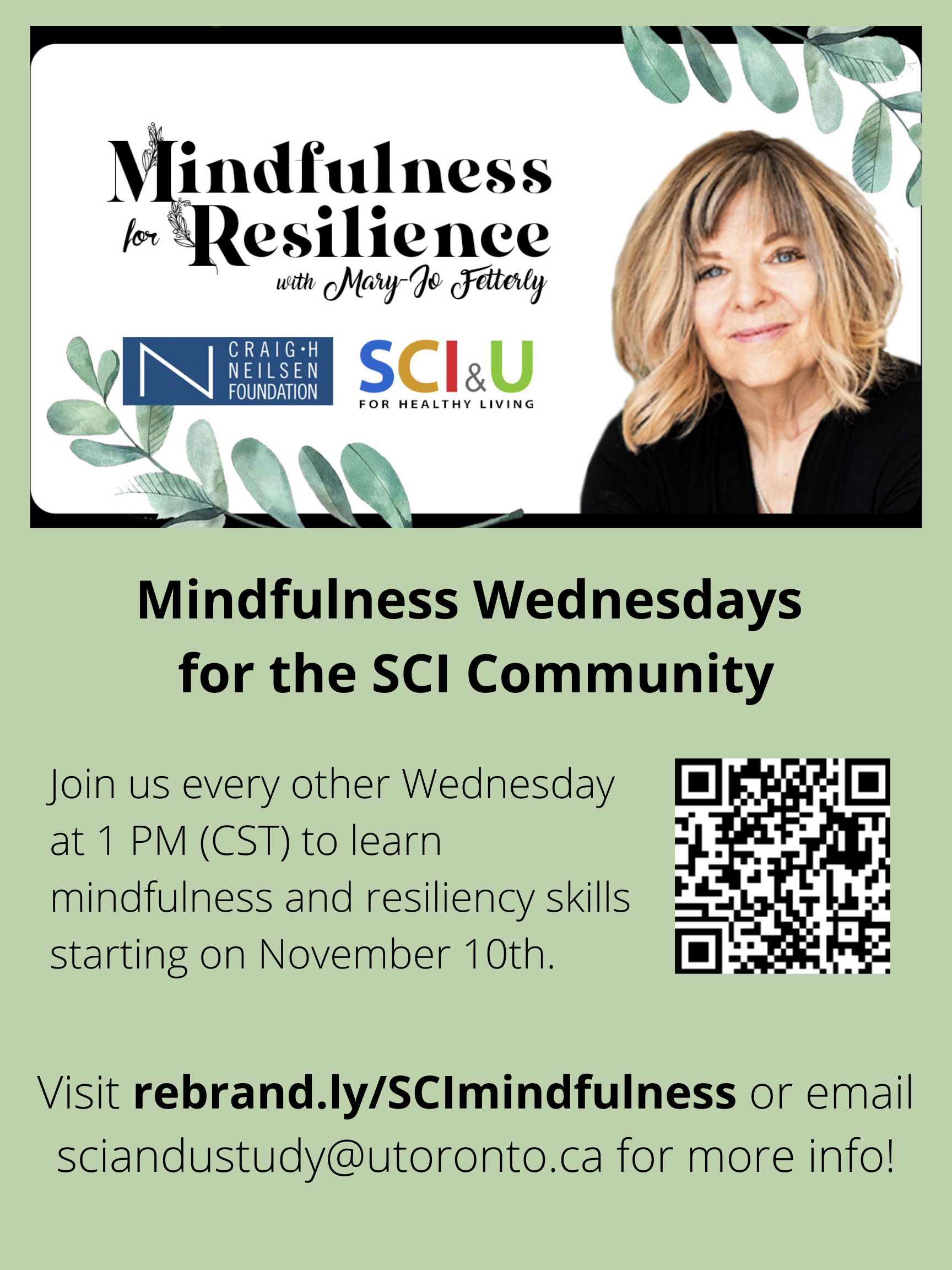 Mindfulness for Resilience - Spinal Cord Injury Saskatchewan